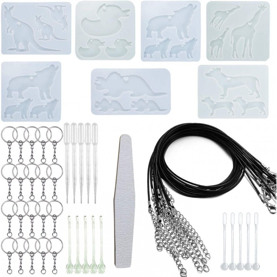 Set de 7 matrite cu accesorii pentru fabricarea bratarilor/brelocurilor ...