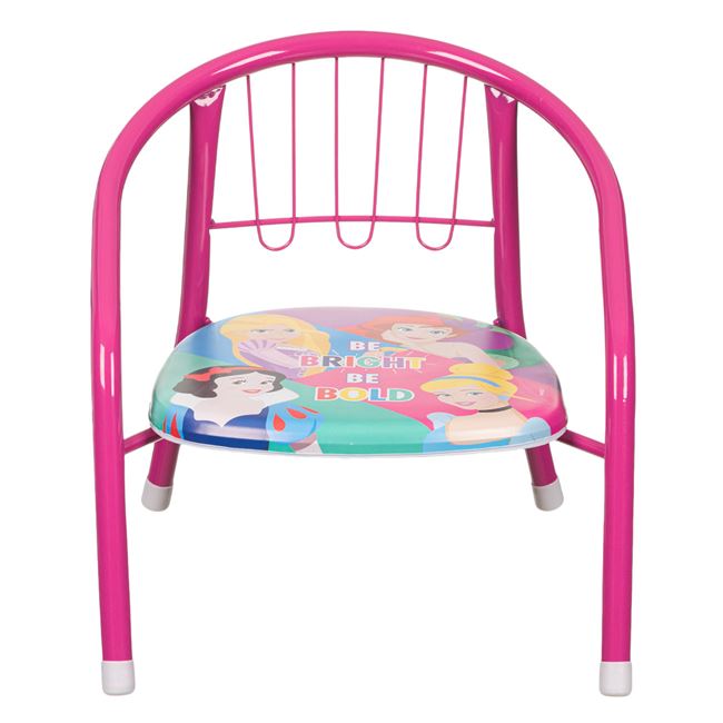 Scaun metalic pentru copii, Princess Be, roz, 36x35x36 - eMAG.ro