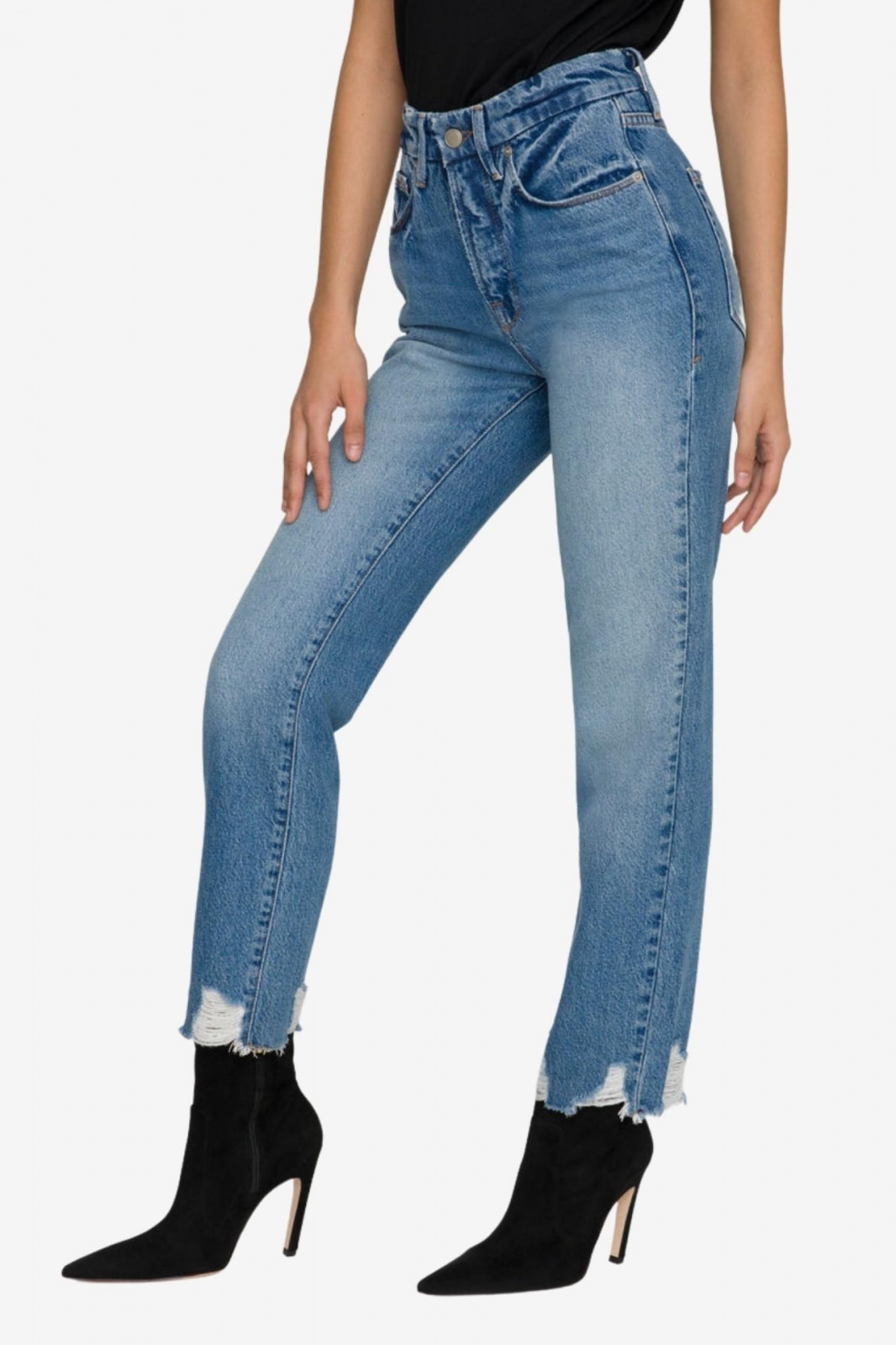 Blugi dama Good American Bleu W24-L30 US - eMAG.ro