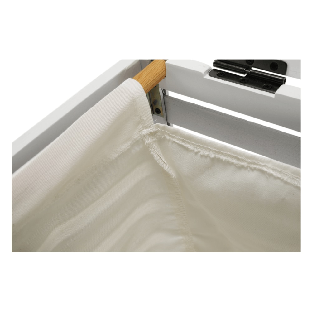 Cos pentru rufe DacEnergy©, realizat din bambus si material textil, 2 ...