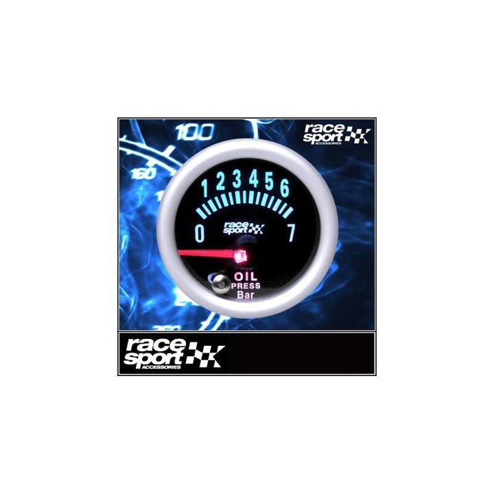 Ceas manometru presiune ulei, efect oglinda RFLX524 RaceSport - eMAG.ro