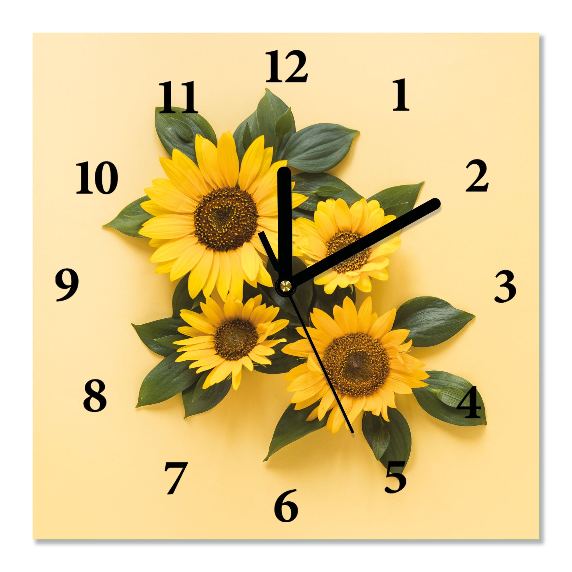 Ceas decorativ, Cosy Planet, Sticla securizata, 30 x 30 cm, Model ...