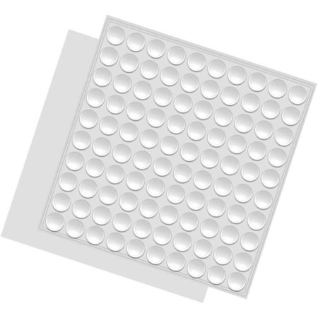 Set 200 butoni amortizare usi/sertare, Cauciuc, 10x3 mm, Transparent ...