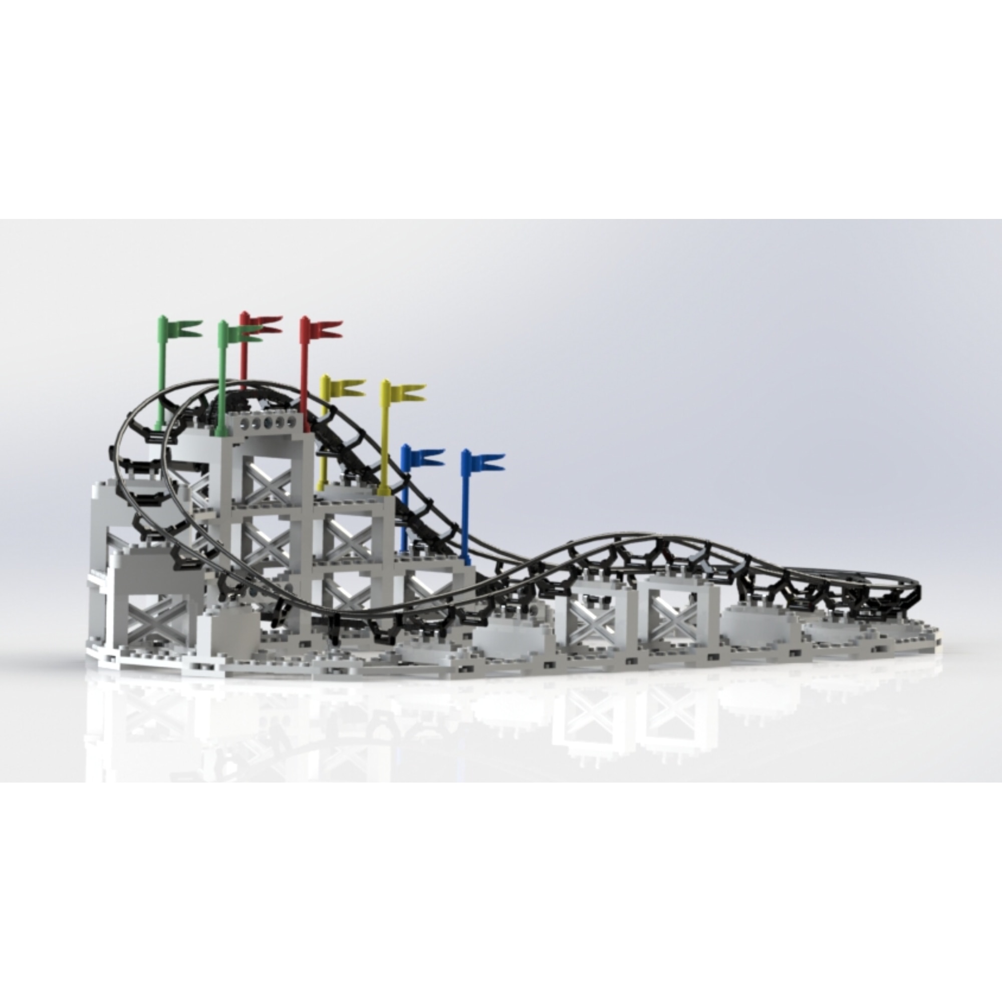 Set constructie Little Dipper Brick Roller Coaster - eMAG.ro