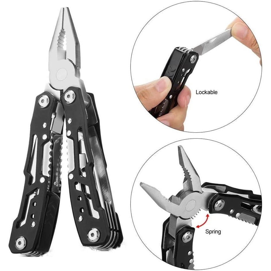 Cleste patent multifunctional 14 in 1 din Otel Inoxidabil - eMAG.ro