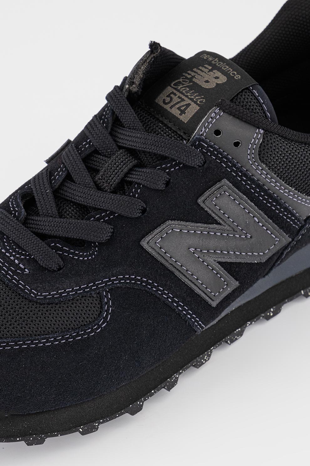 New Balance, Спортни обувки 574 с велур, Черен, 9 - eMAG.bg