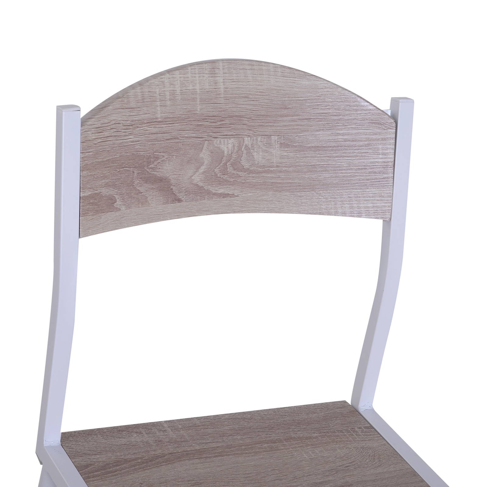 Set masa cu scaune, Homcom, MDF, Alb - eMAG.ro