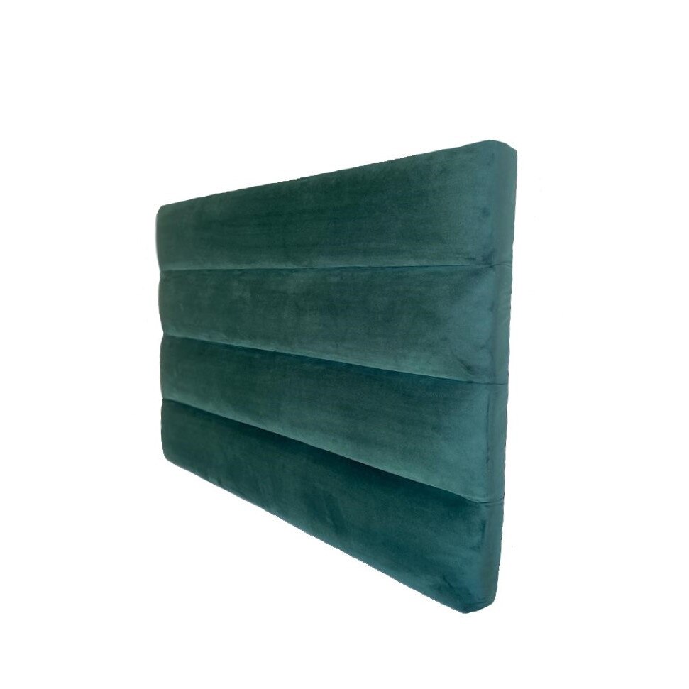 Tablie pat Fran, in dungi, catifea verde, 60 x 200 - eMAG.ro