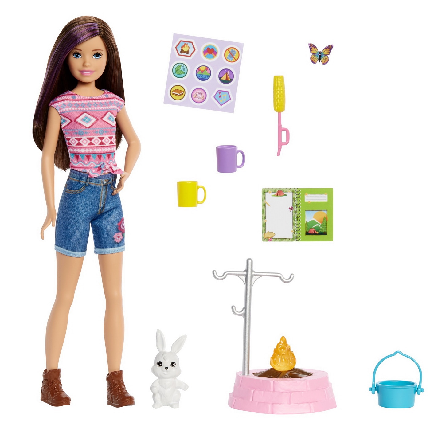 Set de joaca Barbie - Camping, Stacie - eMAG.ro