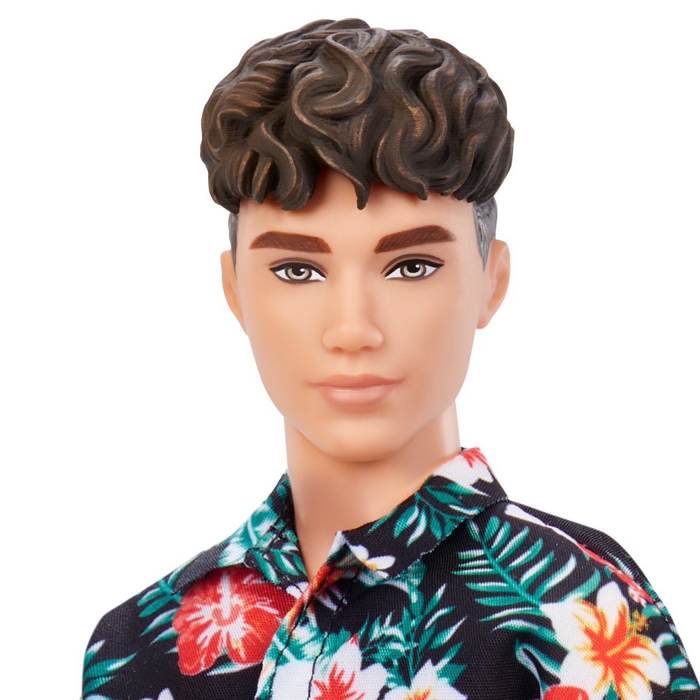 Papusa Barbie Fashionistas - Ken cu camasa cu imprimeu tropical - eMAG.ro