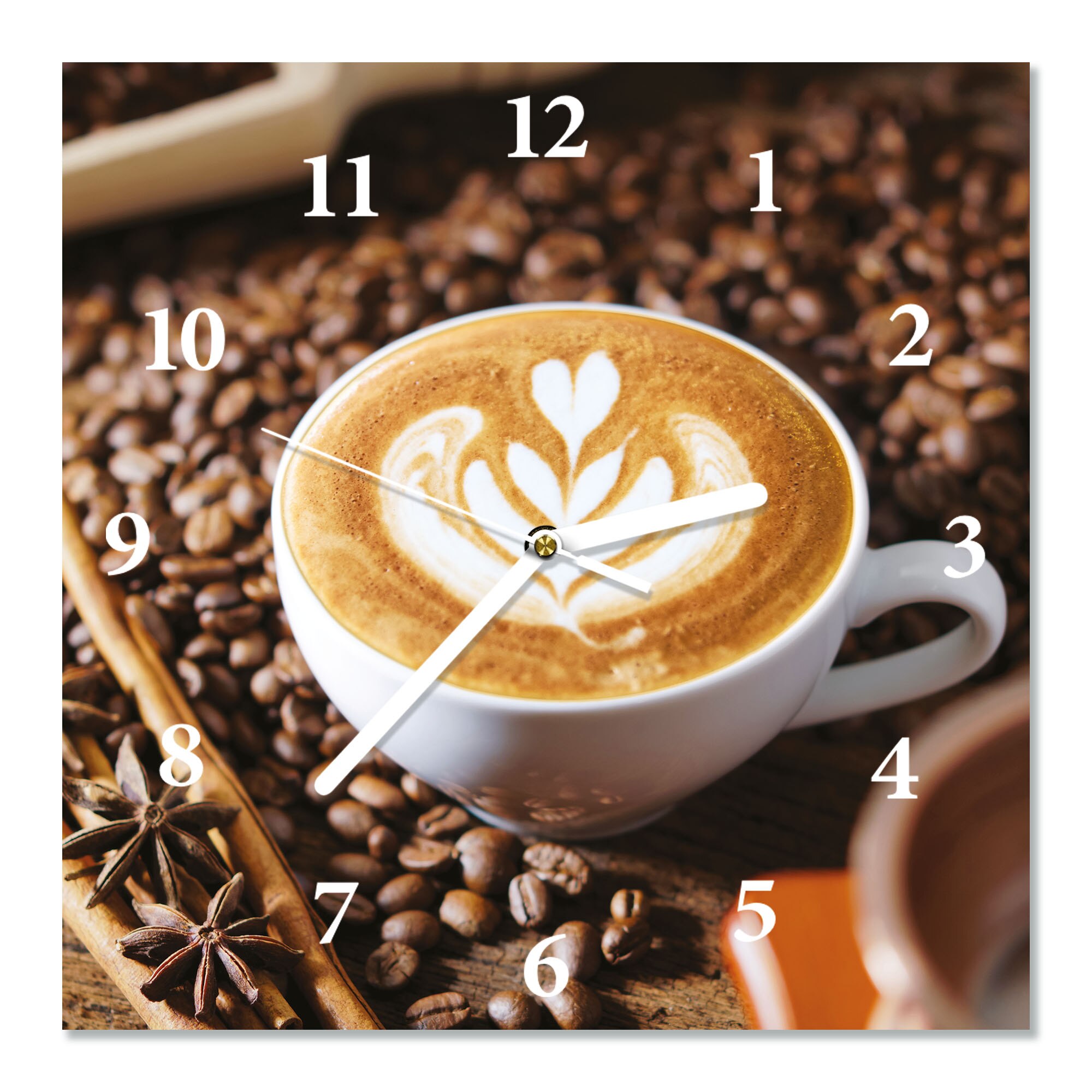 Ceas decorativ, Cosy Planet, Sticla securizata, 30 x 30 cm, Model ...