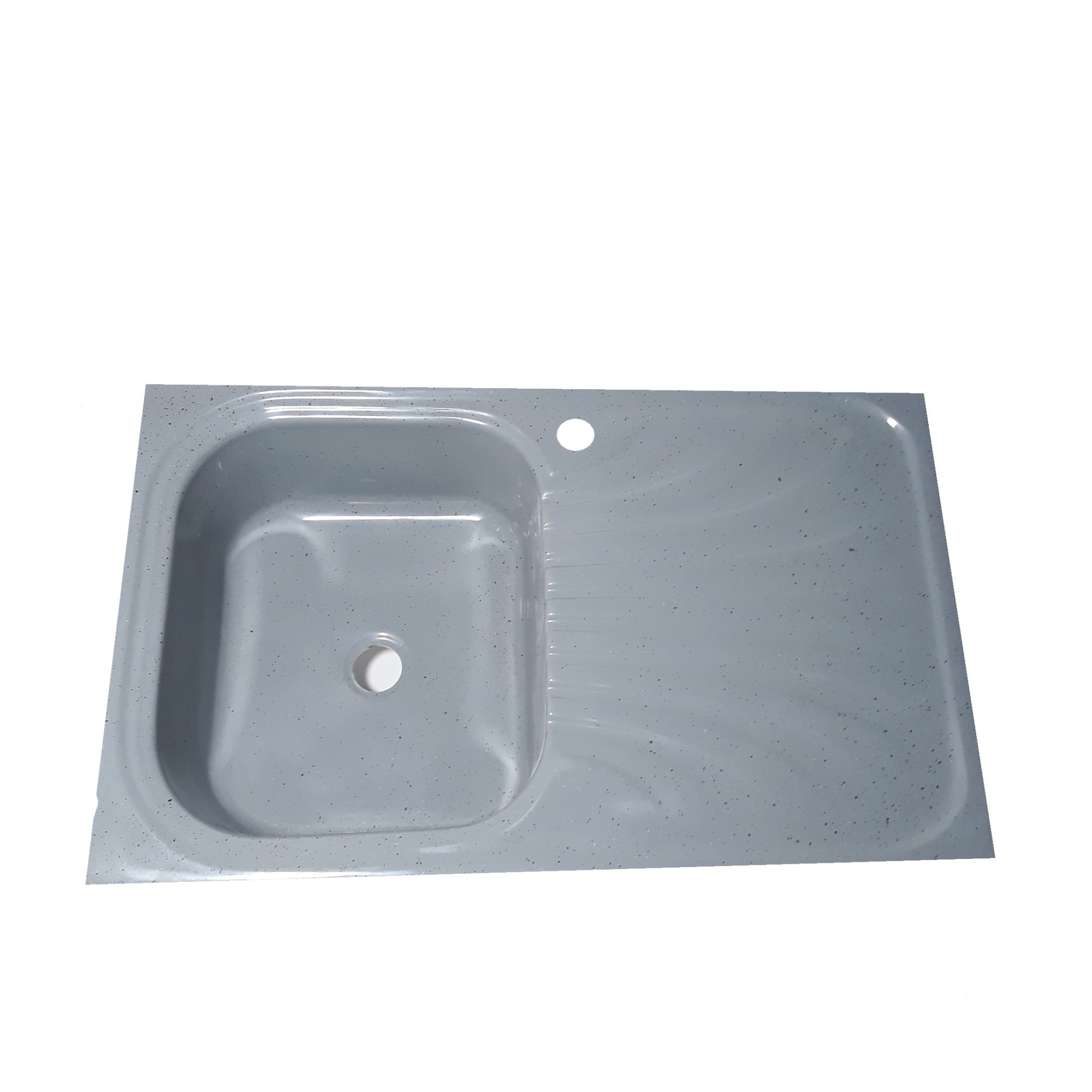 Chiuveta de bucatarie, din compozit, gri marmorat, 800 x 500 mm, cuva ...