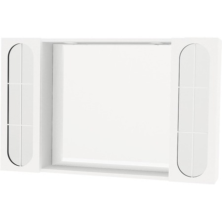 Dulap cu oglinda, polita si iluminare LED, 92x57 cm alb IP44 - eMAG.ro