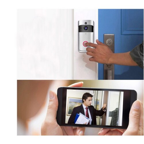 Sonerie Video Wireless HYT ®, Audio Bidirectional, Senzor De Miscare Cu ...