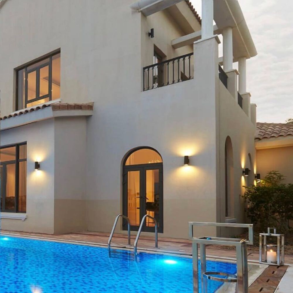 Aplica de Perete Interior Exterior Modern, 12W IP65, GU10x2, Becuri ...