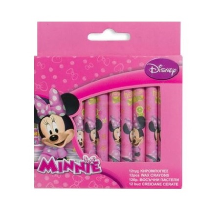 Комплект от 12 восъчни молива, Minnie model, Многоцветни - eMAG.bg