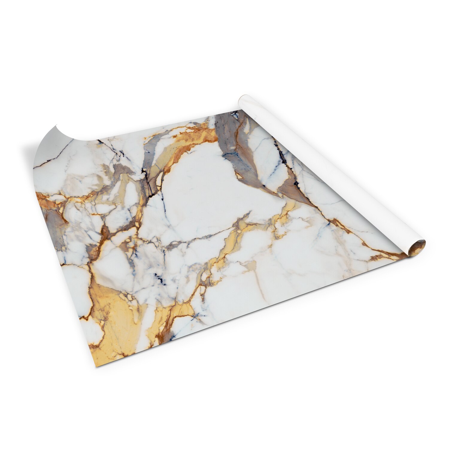 Folie PVC autoadeziva, textura de marmura, Gri, 100 cm x 50 cm - eMAG.ro