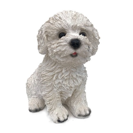 Accesoriu decorativ, catel din rasina, 14x15 cm - eMAG.ro