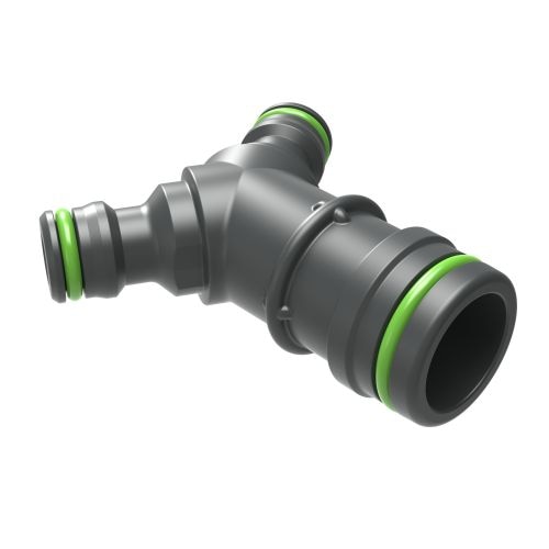 Conector furtun Geolia, cu 3 cai, plastic, 2 x Ø 3/4", 1 x Ø 1" - eMAG.ro