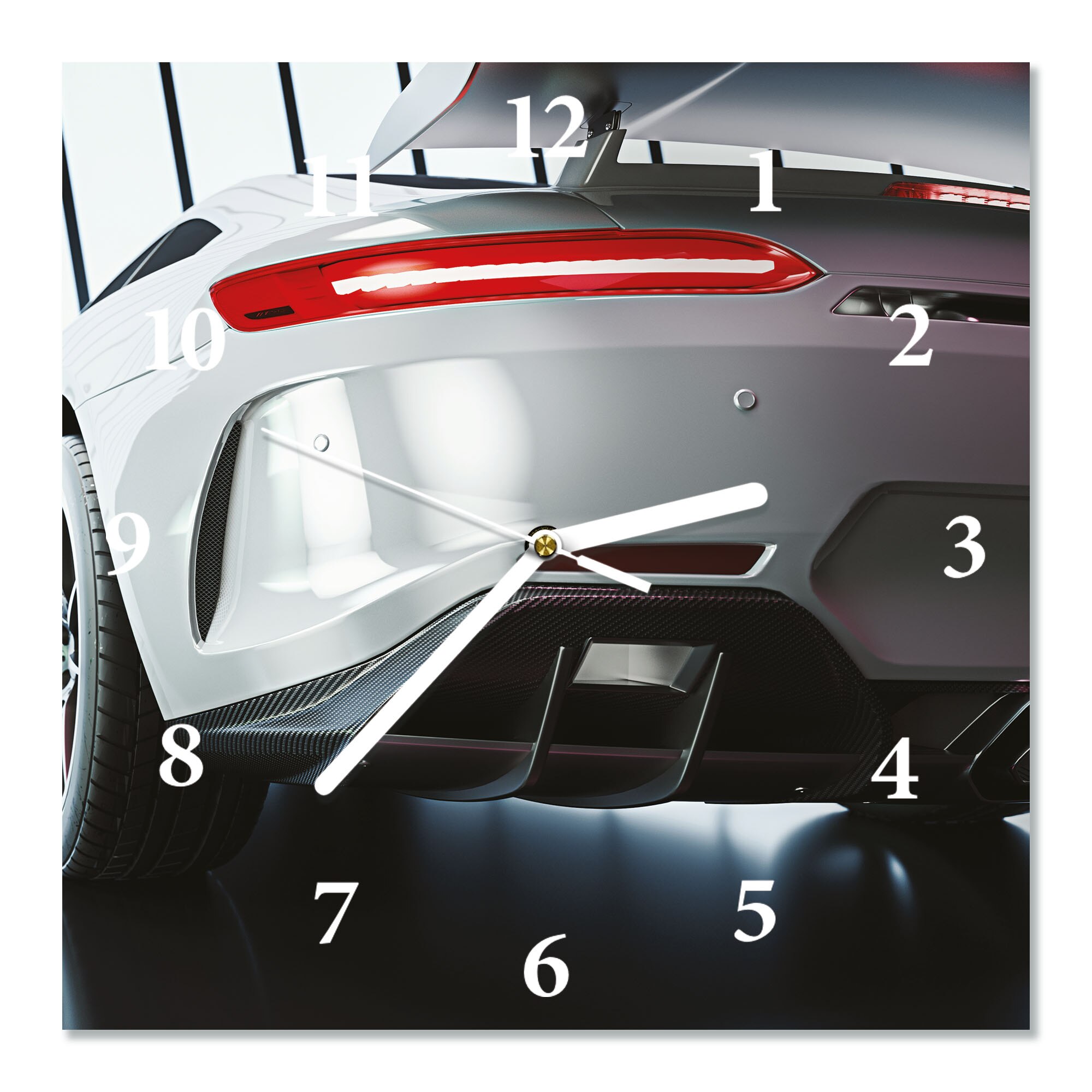 Ceas decorativ, Cosy Planet, Sticla securizata, 30 x 30 cm, Model ...