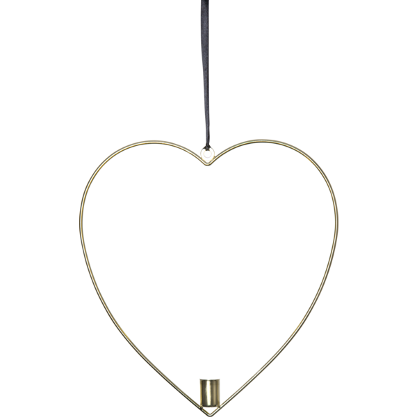 Sfesnic decorativ cu lumanare LED, Star Trading, Flamme, Model inima ...