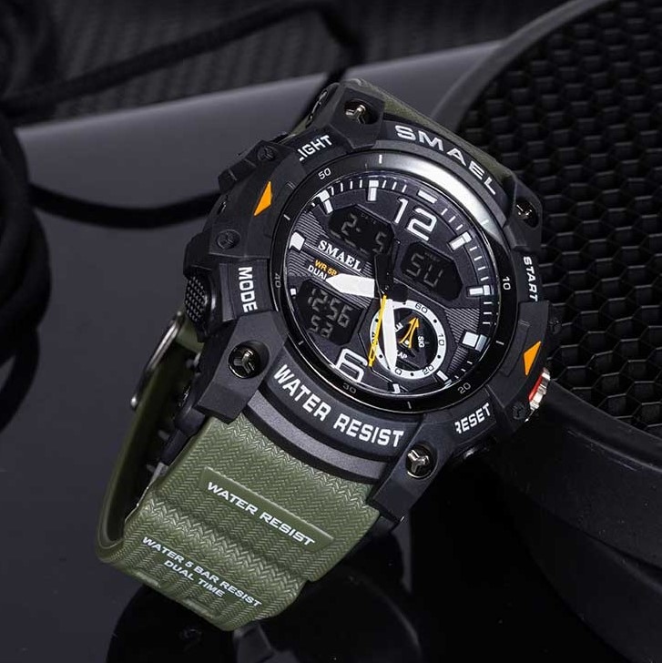 Ceas barbatesc de mana Smael Sport Casual Stil Army Militar Digital ...