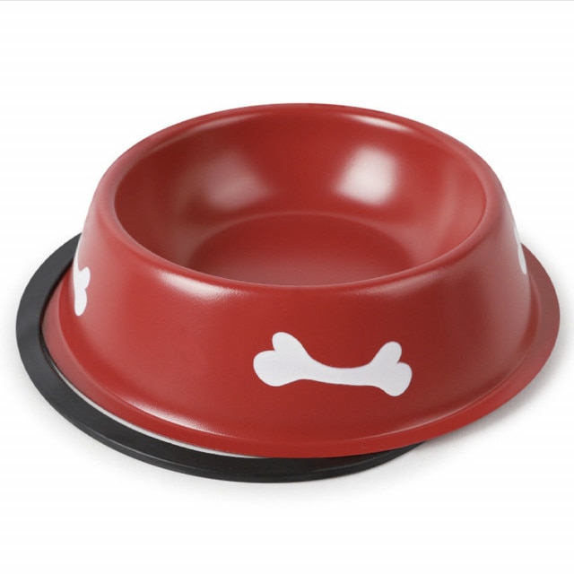 Castron metalic pentru mancare sau apa la caini, Pufo Puppy ...