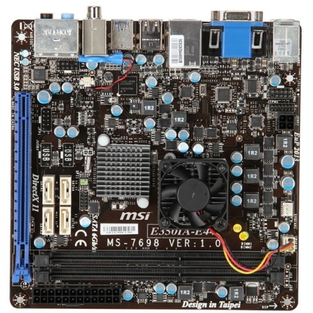 Placa de baza MSI E350IA-E44 cu procesor AMD Zacate-FT1 E350 Dual Core - eMAG.ro