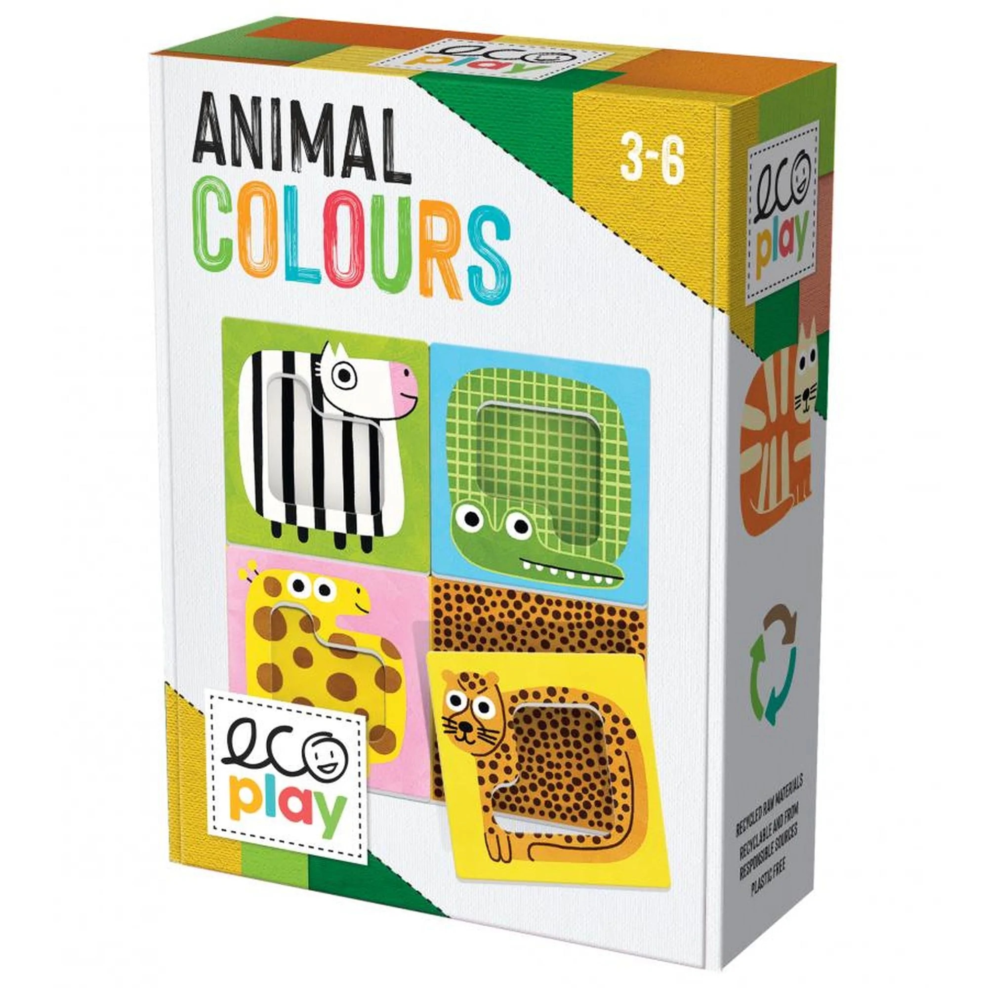 Joc educativ Headu Ecoplay - Sa invatam culorile animalelor - eMAG.ro