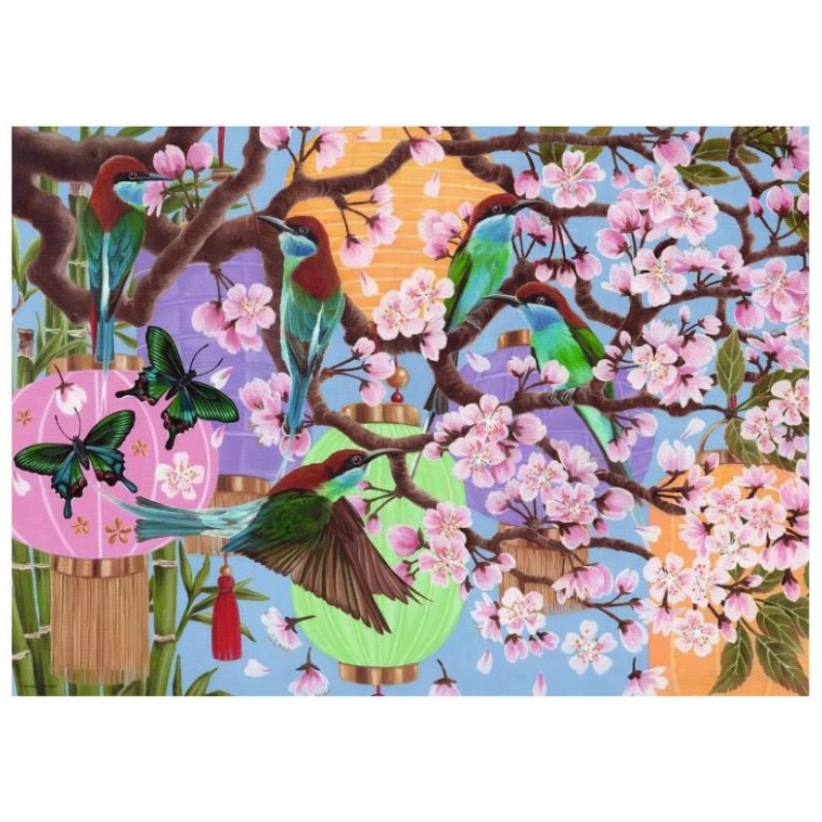 Puzzle Ravensburger - Flori de cires, 1000 piese - eMAG.ro