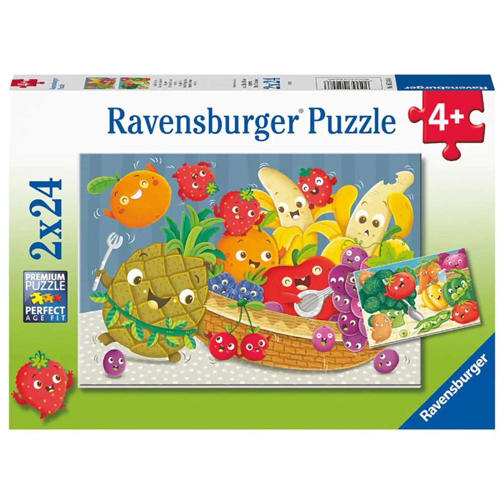 Puzzle Ravensburger - Fructe, 2 in 1, 2x24 piese - eMAG.ro