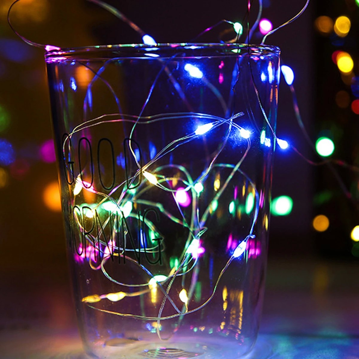 Instalatie Craciun, 20 metri, 200 LED-uri, cu Baterii si Telecomanda cu ...