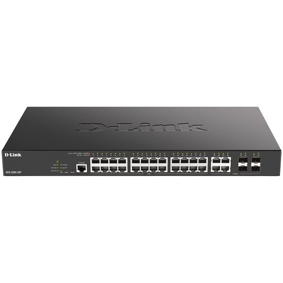 Switch D-Link DGS-2000-28P, 24 Porturi Gigabit - eMAG.ro