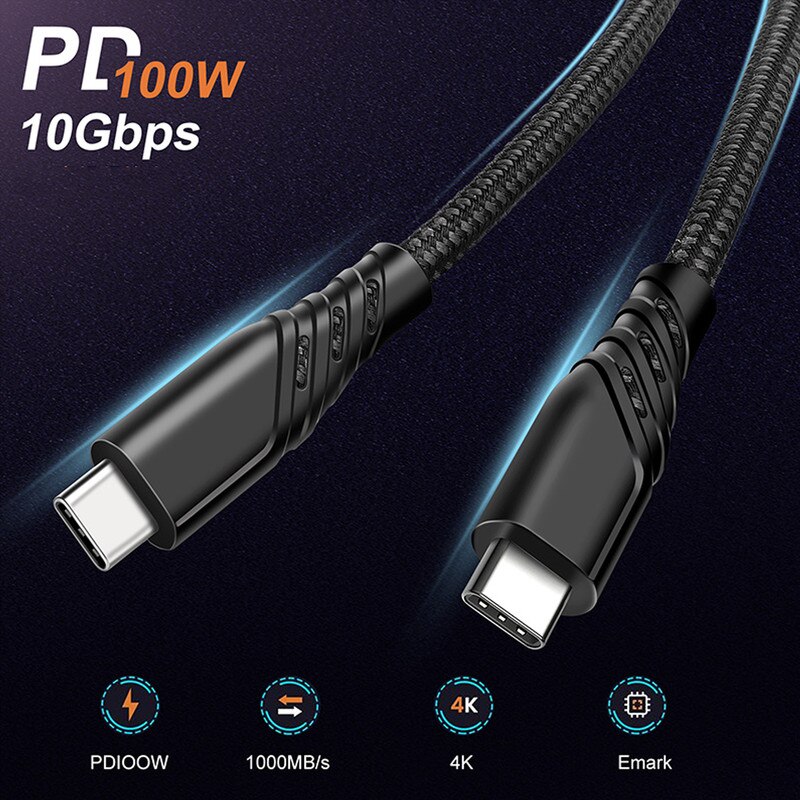 Кабел за данни зареждане Ceruletree Usb Type C Usb Type C Fast