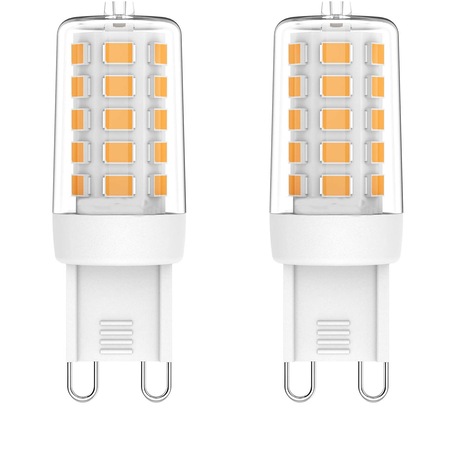 Set 2 becuri LED, MatchEasy, G9, 4W, 550 lm, Lumina calda 2700K, Alb - eMAG.ro