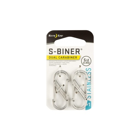 Set Breloc Nite Ize S-Biner 1 Stainless - 2 buc - eMAG.ro