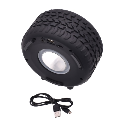 Boxa portabila cu Bluetooth model anvelopa, cititor mp3 Usb/TF, 10W ...