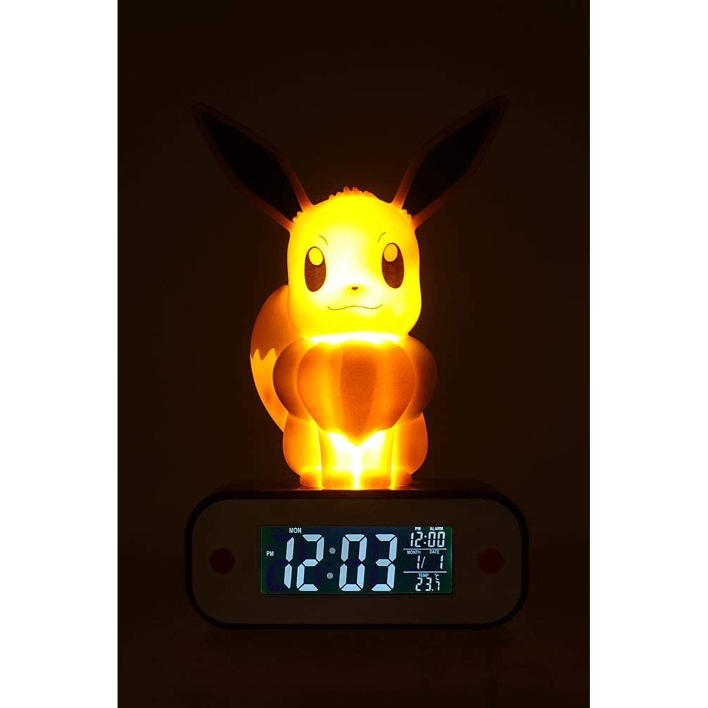 Ceas cu alarma cu lumina LED cu tema Pokémon Eevee - eMAG.ro