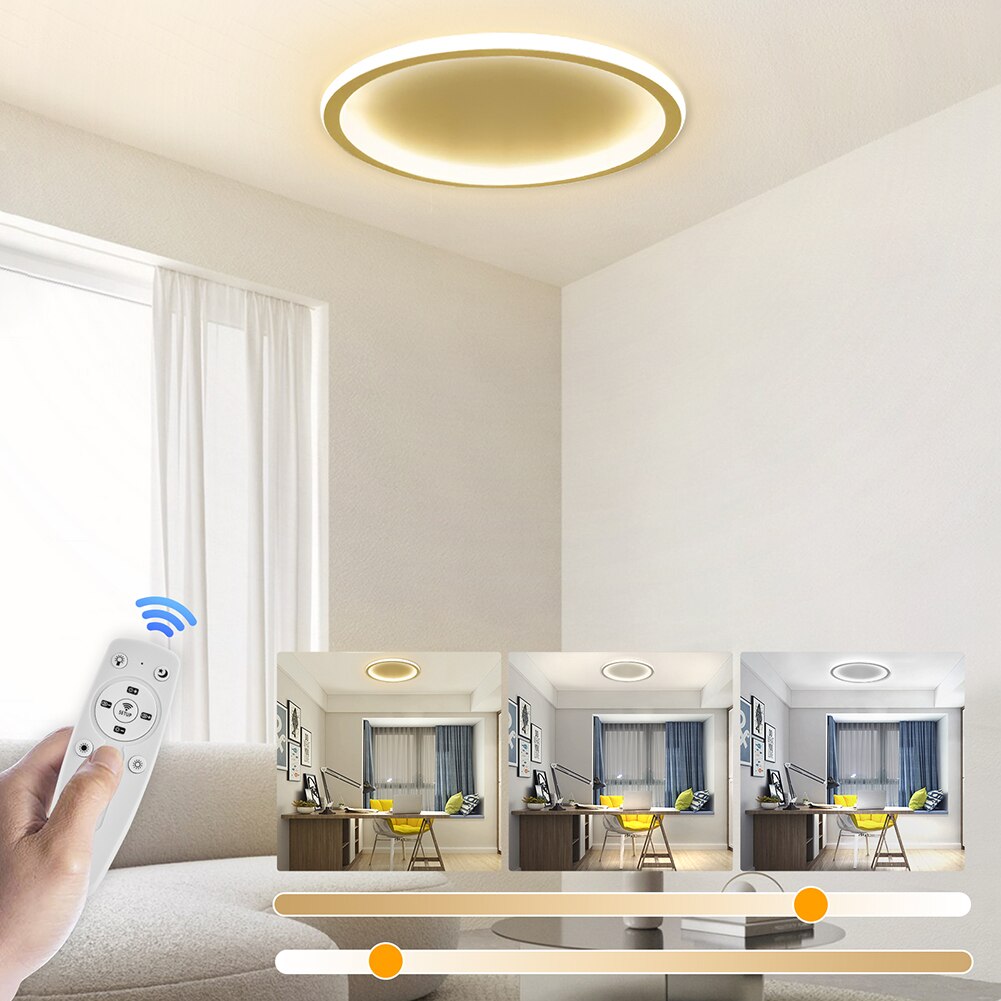 Plafoniera LED, cu Telecomanda, Alb - eMAG.ro