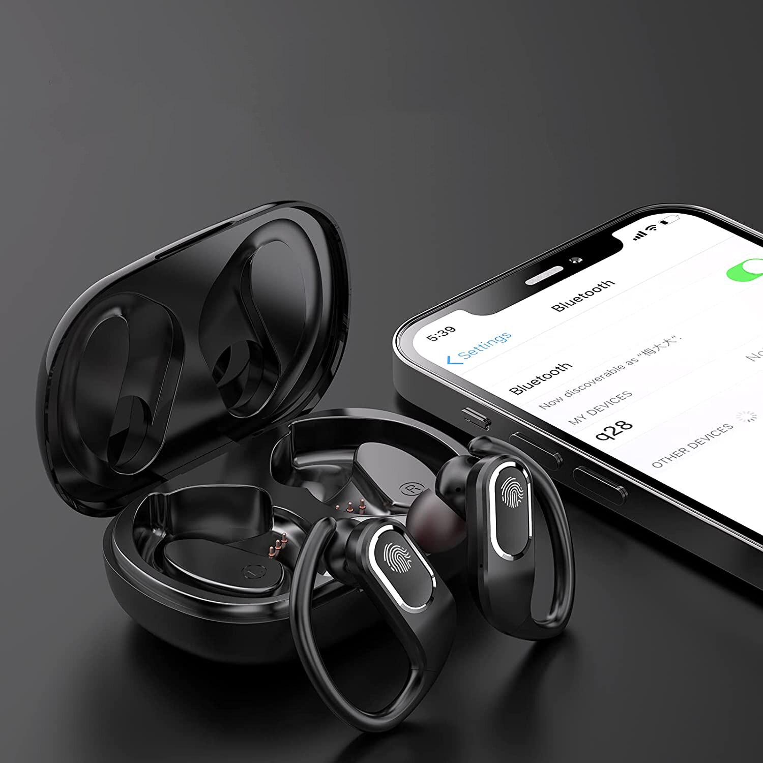 Casti Wireless sport TWS-Q28, In-Ear, Bluetooth, Touch Control ...