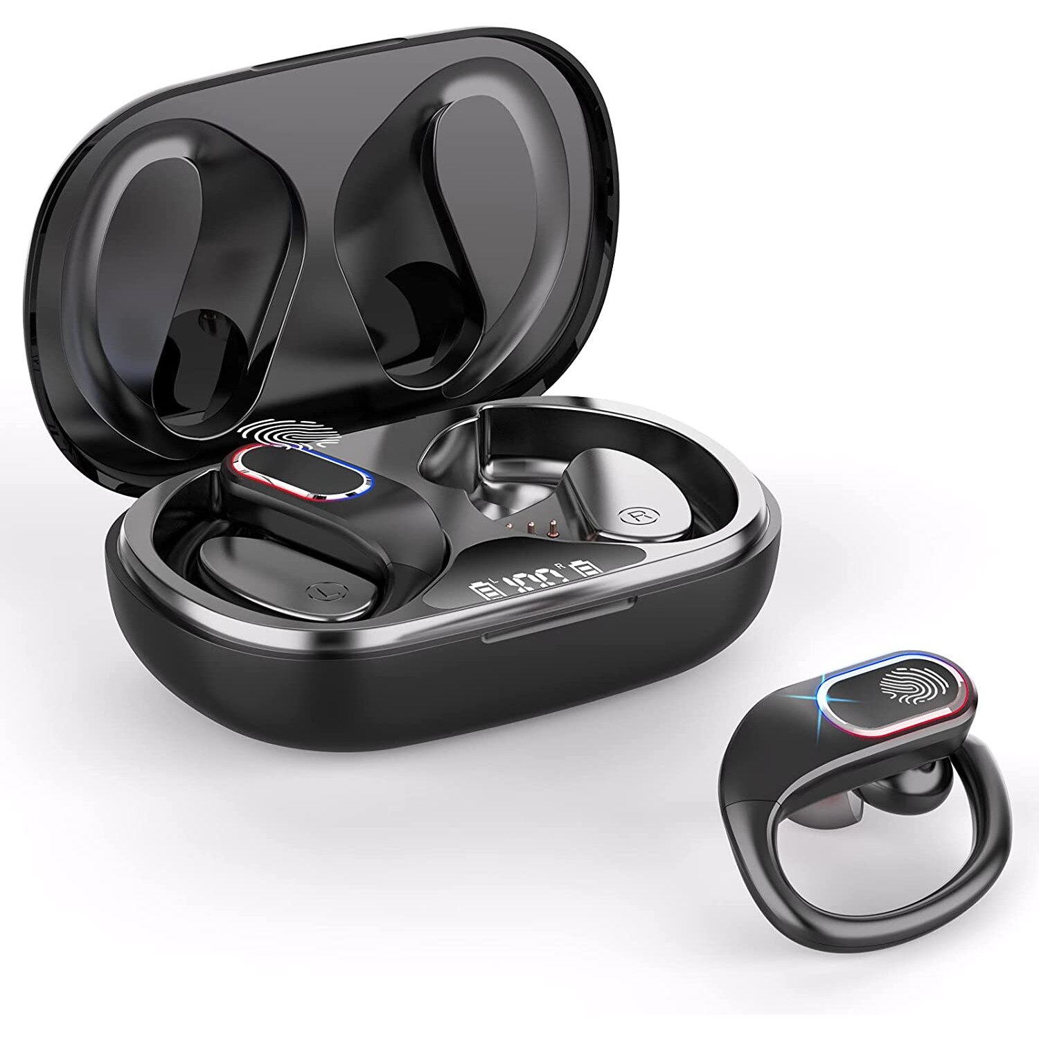 Casti Wireless sport TWS-Q28, In-Ear, Bluetooth, Touch Control ...