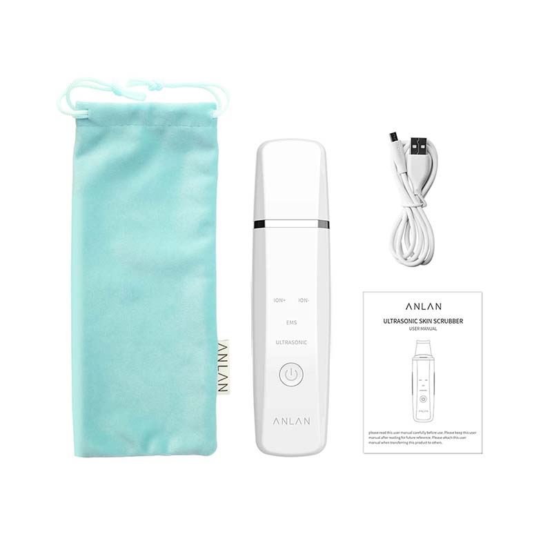 Ултразвукова шпатула ANLAN ALCPJ05-02, със светлинна терапия - eMAG.bg