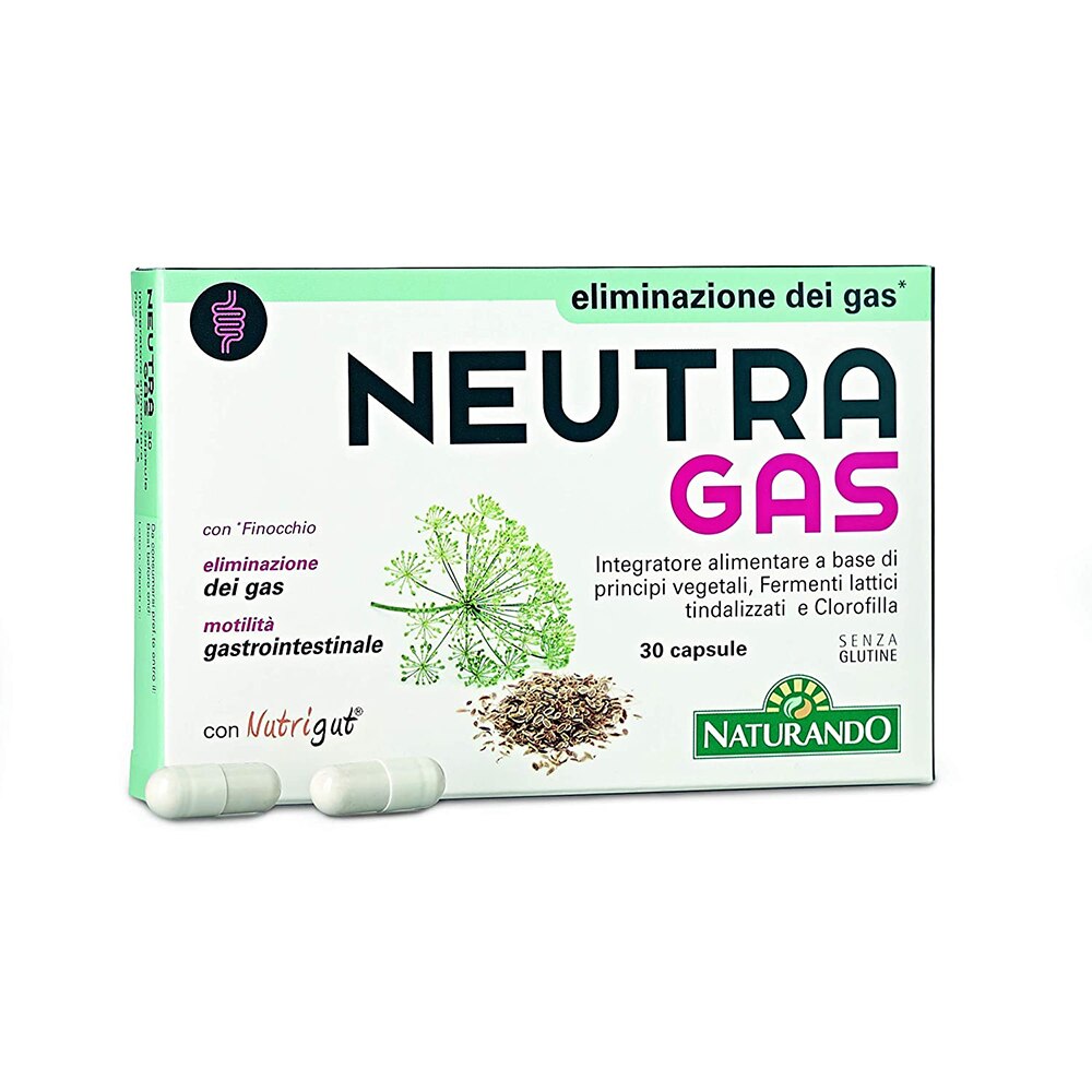 Supliment alimentar Neutra Gas, 30 capsule, Naturando - eMAG.ro