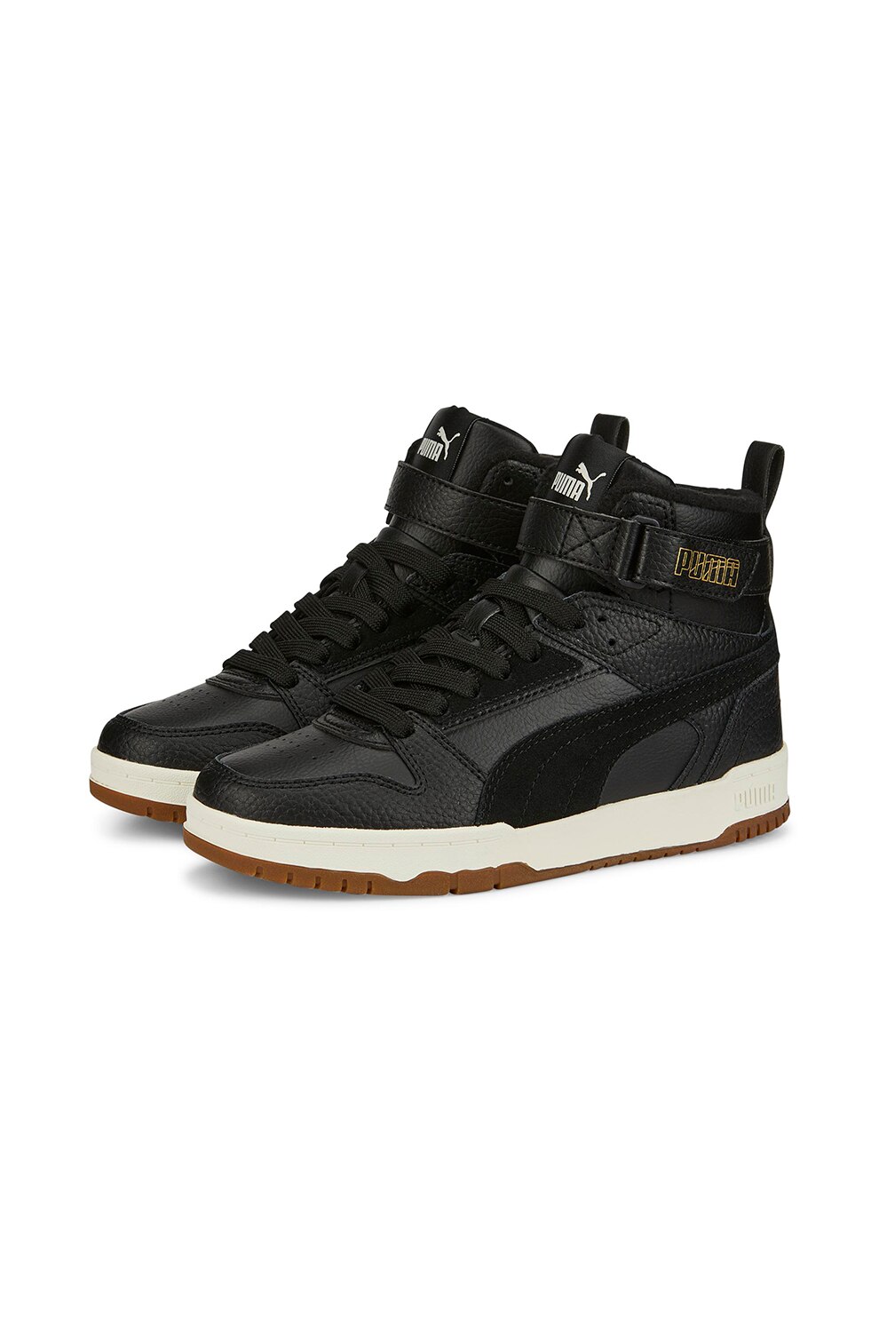 Puma, Pantofi sport mid-high de piele si piele ecologica RBD Game ...