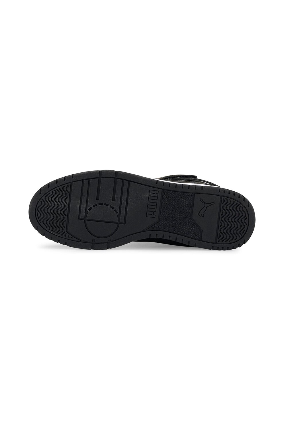 Puma, Pantofi sport inalti unisex cu insertii din piele RBD Game, Negru ...