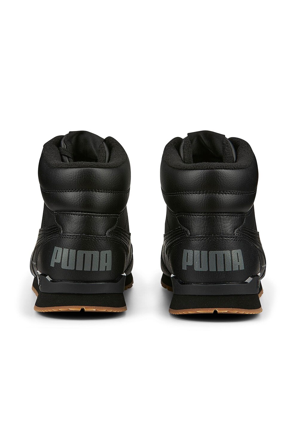 Puma, Pantofi sport mid-high unisex de piele ST Runner v3, Negru ...