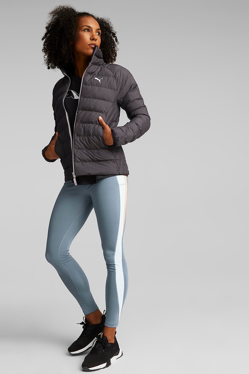 Puma, Geaca slim fit matlasata Active Polyball, Negru stins, XS - eMAG.ro