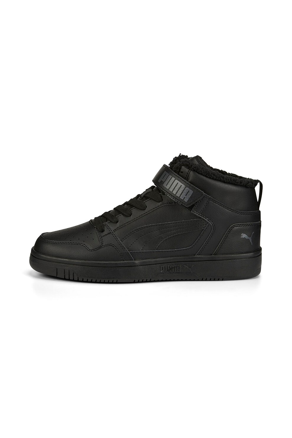 Puma, Pantofi sport mid-high cu velcro Rebound, Negru, 10 - eMAG.ro