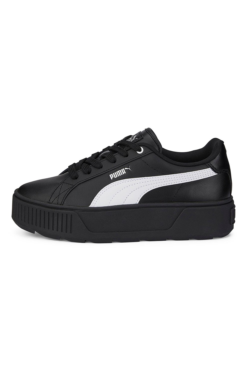 Puma, Pantofi sport flatform Karmen, Negru, Alb, 6.5 - eMAG.ro