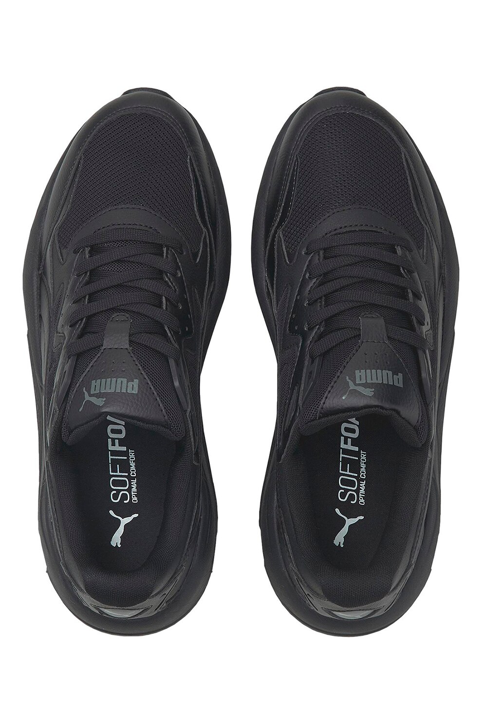 Puma, Pantofi sport din piele ecologica cu garnituri din plasa X-Ray ...